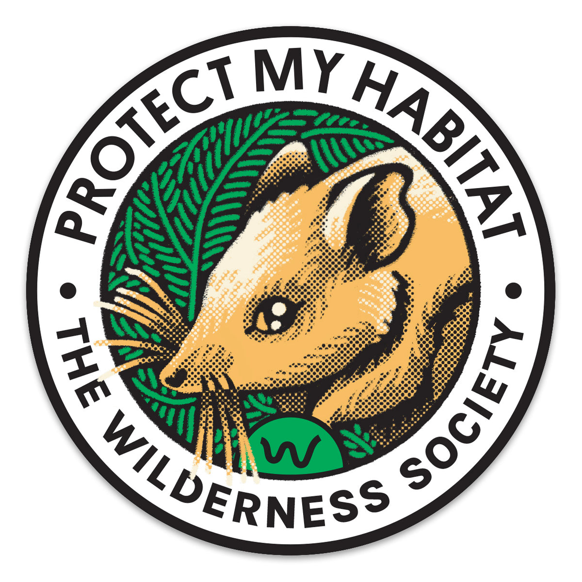 Sandhill Dunnart ‘Protect My Habitat’ Sticker – The Wilderness Society